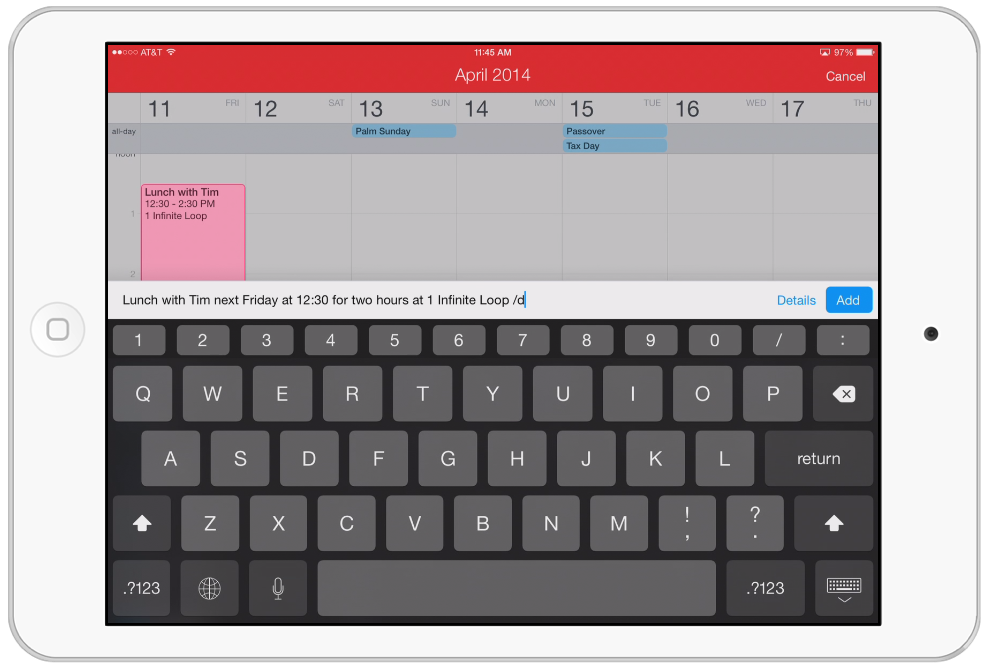 Review: Fantastical for iPad completes the improved calendar suite ...