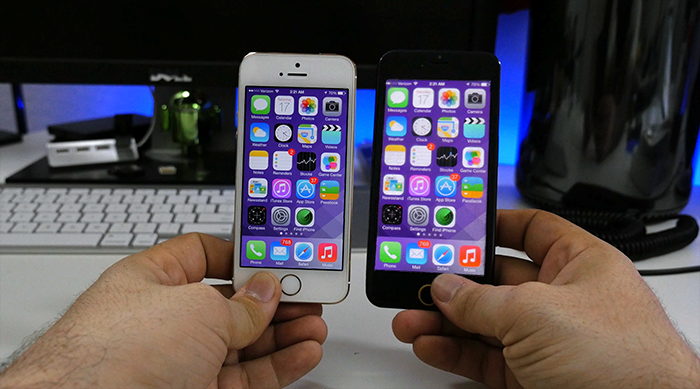 This is what iOS looks like on a 4.7-inch iPhone 6 display (4K video ...