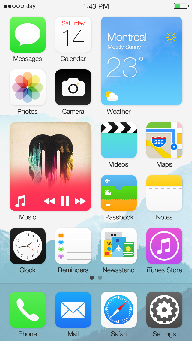 iOS 8 concept revamps homescreen icons with widget functionality - 9to5Mac