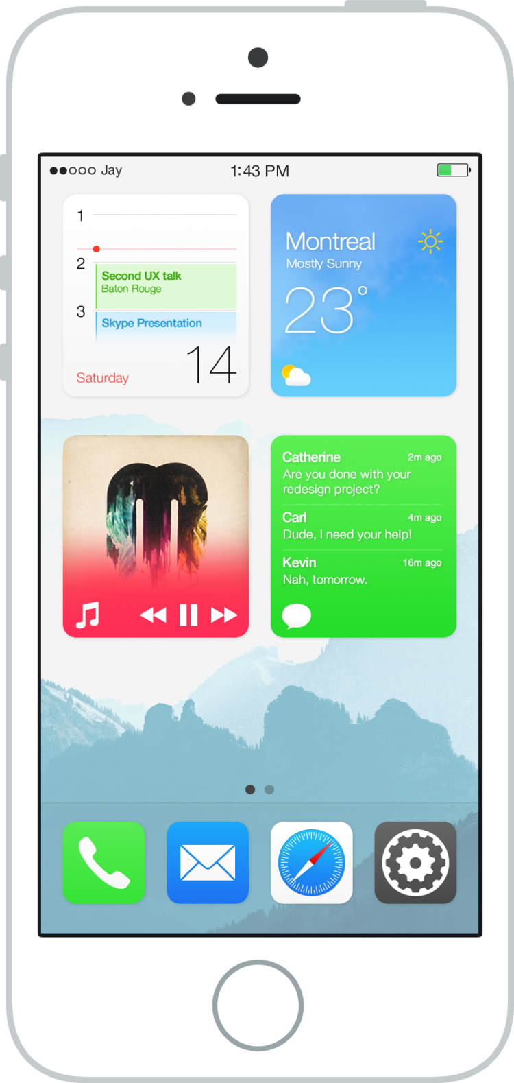 iOS 8 concept revamps homescreen icons with widget functionality - 9to5Mac