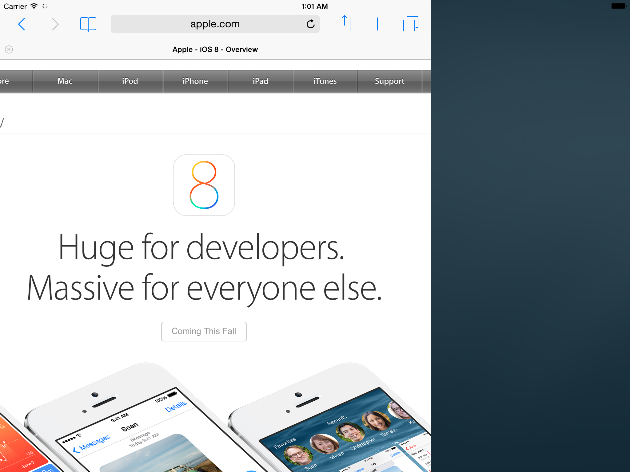 Here's the iPad split-screen app mode Apple is working on in iOS 8 ...