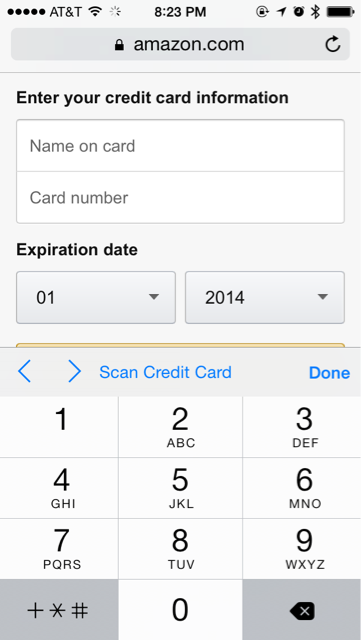 Safari in iOS 8 uses camera to scan and enter credit card info - 9to5Mac