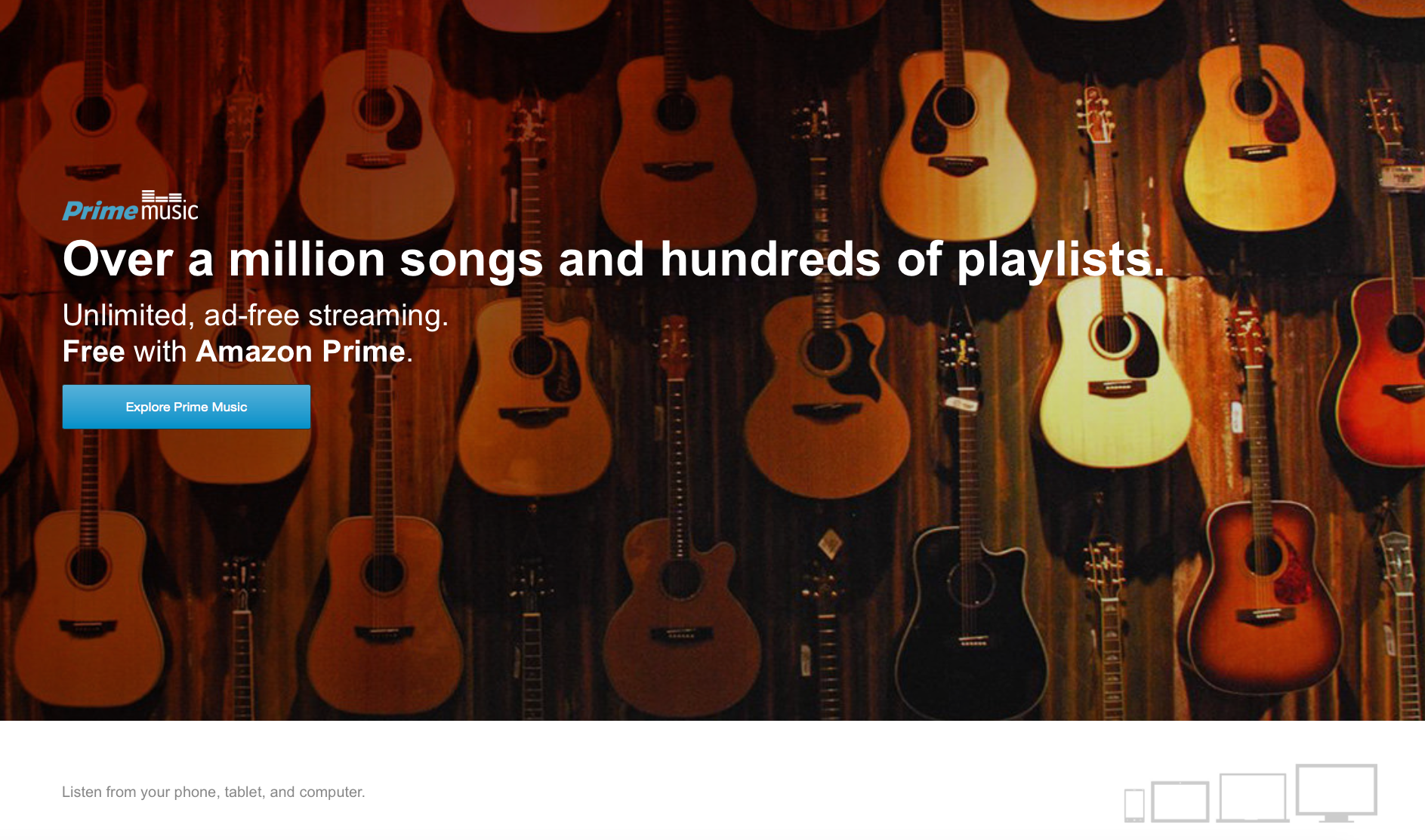 Amazon's Prime Music streaming service goes live with over a million ...