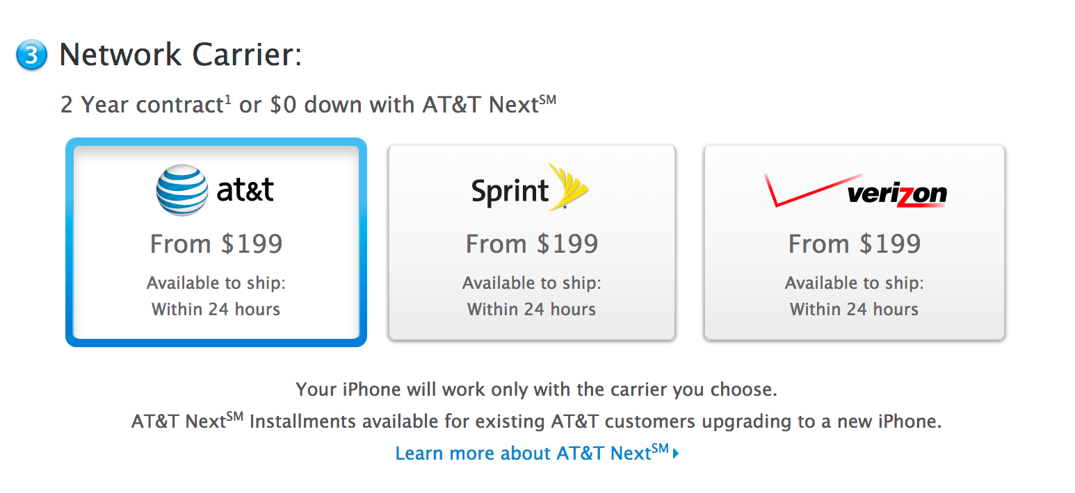 Apple offering iPhones on AT&T Next installment plans through online ...