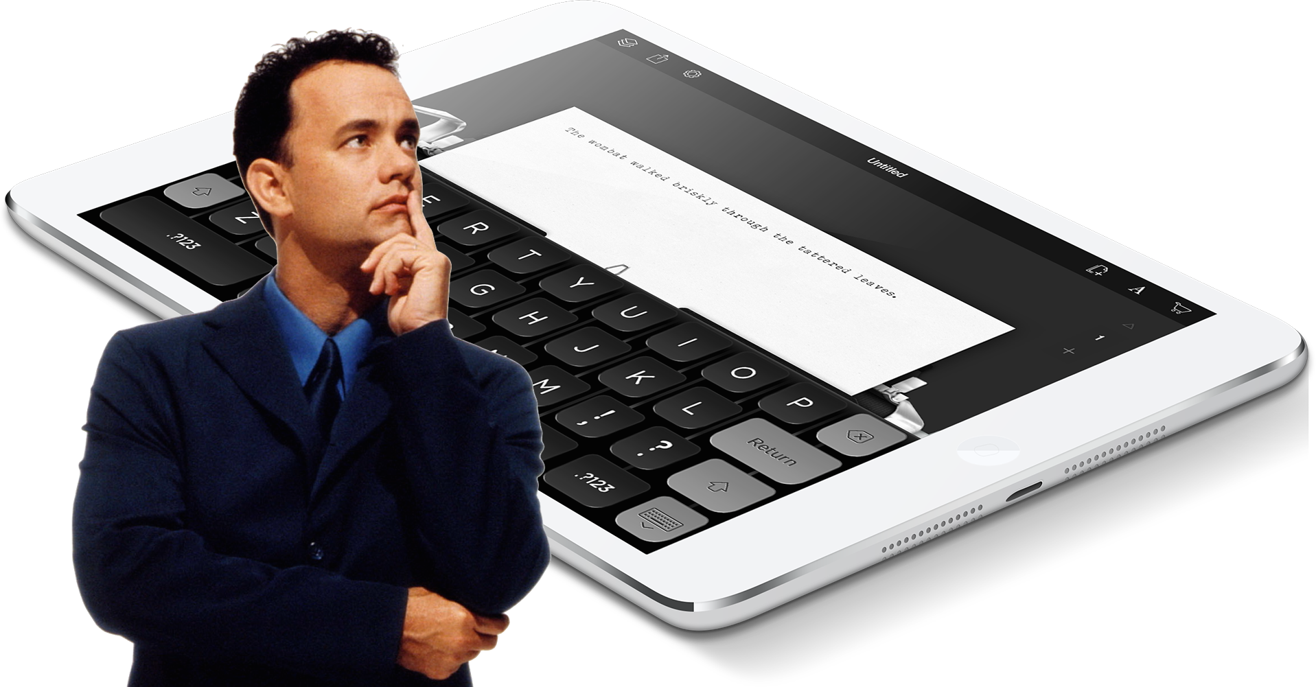 Apple interviews Tom Hanks via Twitter about his new Hanx typewriter ...