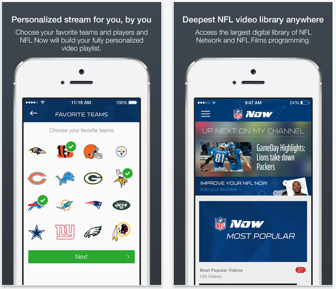 NFL Now app launches on iPhone & iPad, coming soon to Apple TV with ...