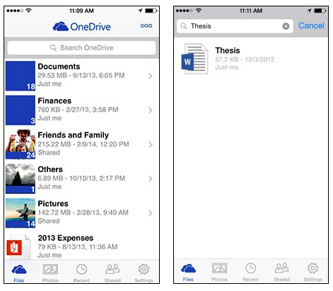 OneDrive for iOS updated with All Photos view and improved file search - 9to5Mac