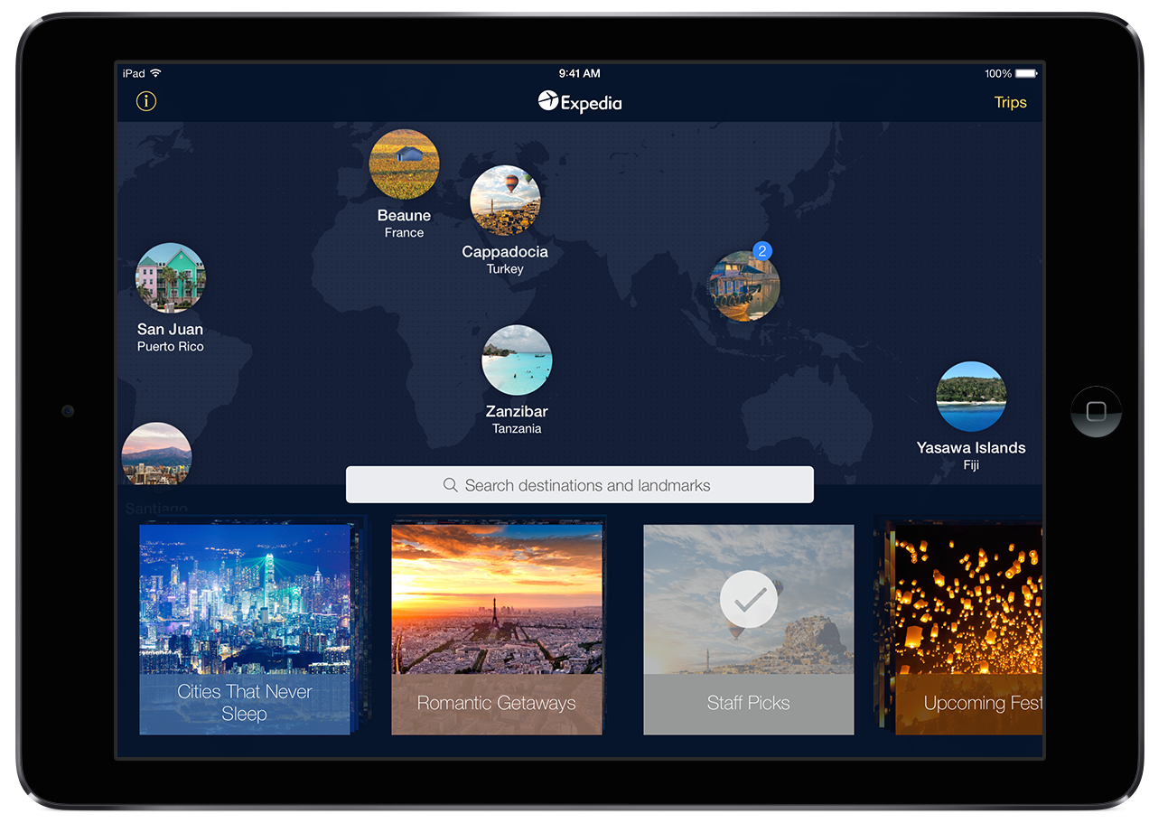 Expedia redesigns its iPad app with combined flight and hotel search ...
