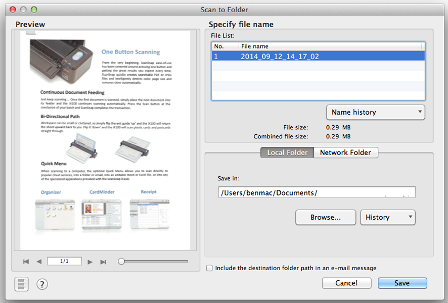 Review: Fujitsu ScanSnap iX100, a wireless ultra-compact portable ...