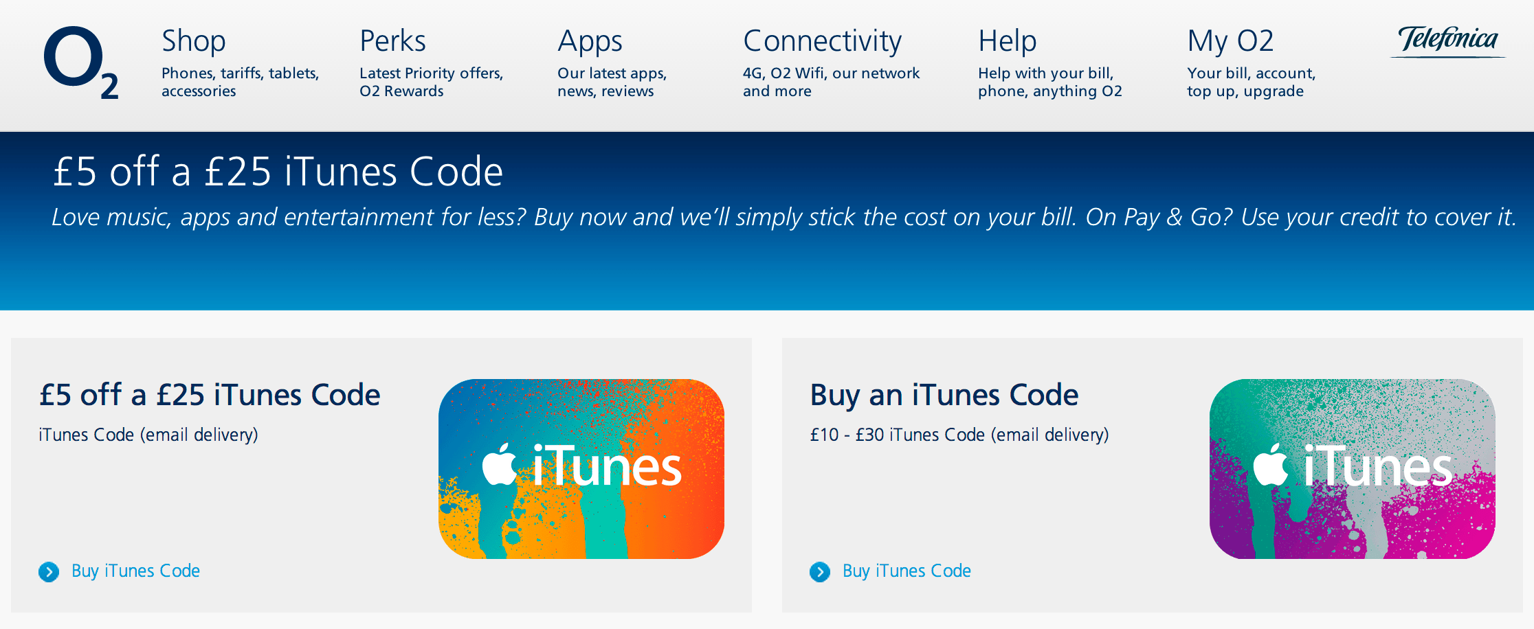 UK carrier O2 launches direct carrier billing for iTunes credit (Pay ...