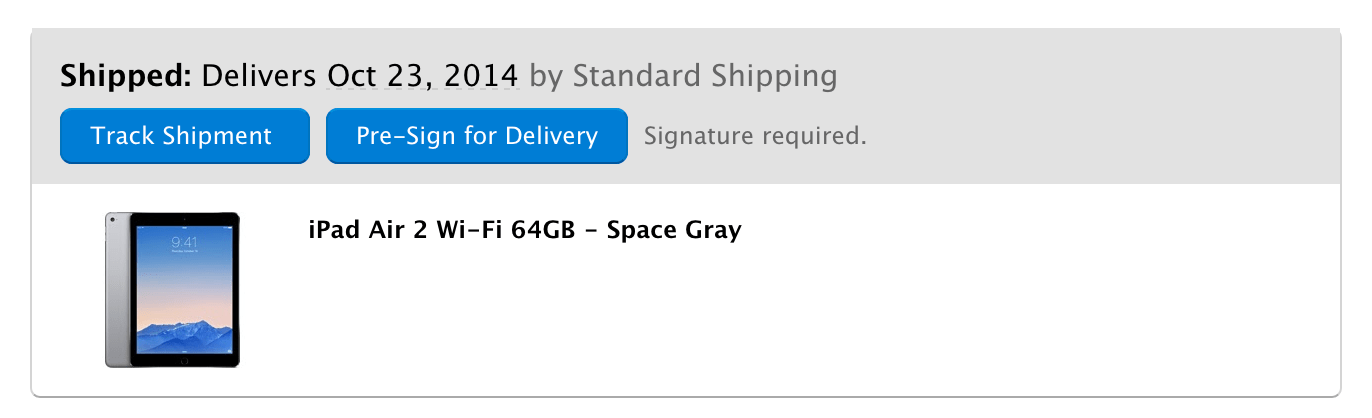 Pre-ordered iPad Air 2 & iPad mini 3 units now shipping from Apple w ...