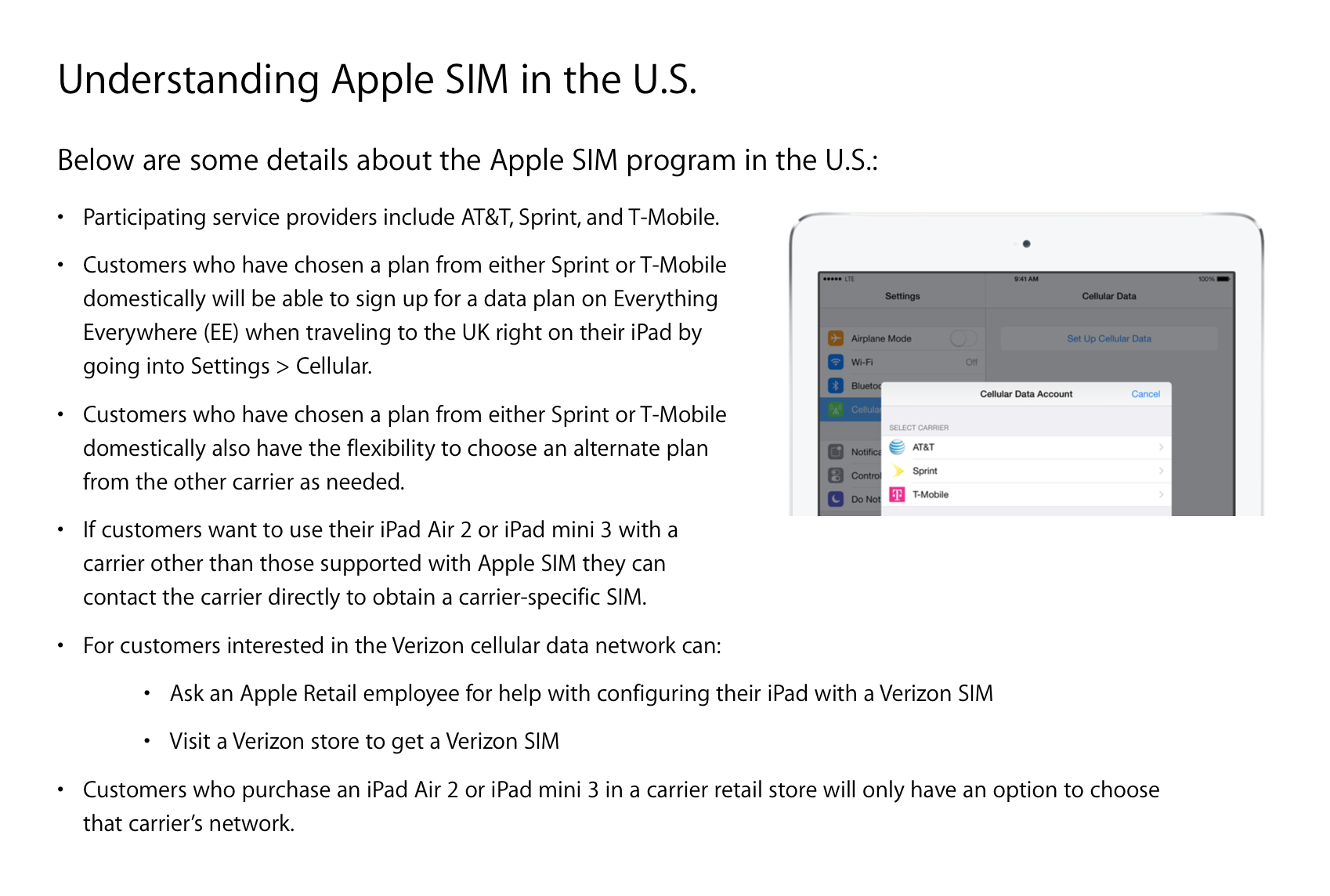 Apple SIM simplifies buying international data plans with supported ...