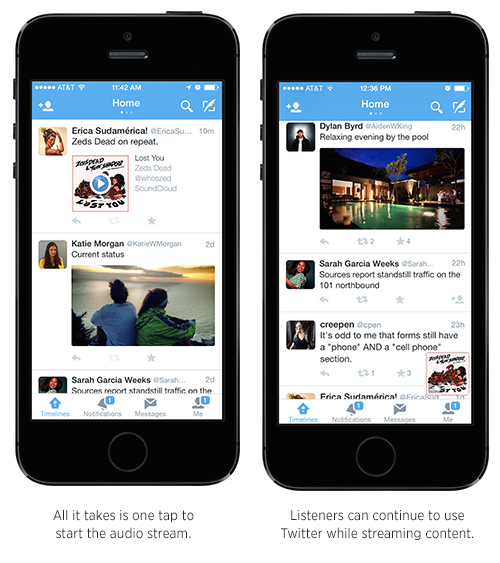 Twitter introduces new audio card, allowing in-line audio playback in ...