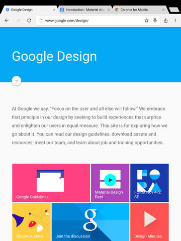 Chrome for iOS gets Material redesign, OS X Handoff support, iOS 8 ...