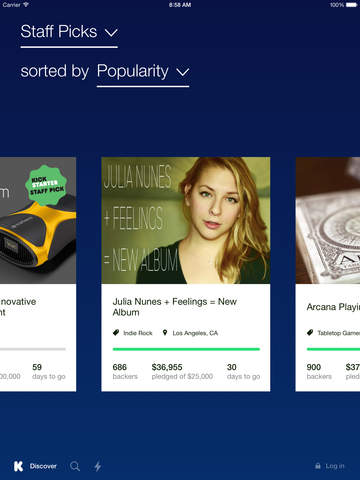 Kickstarter iOS app updated w/ new design and iPad support - 9to5Mac