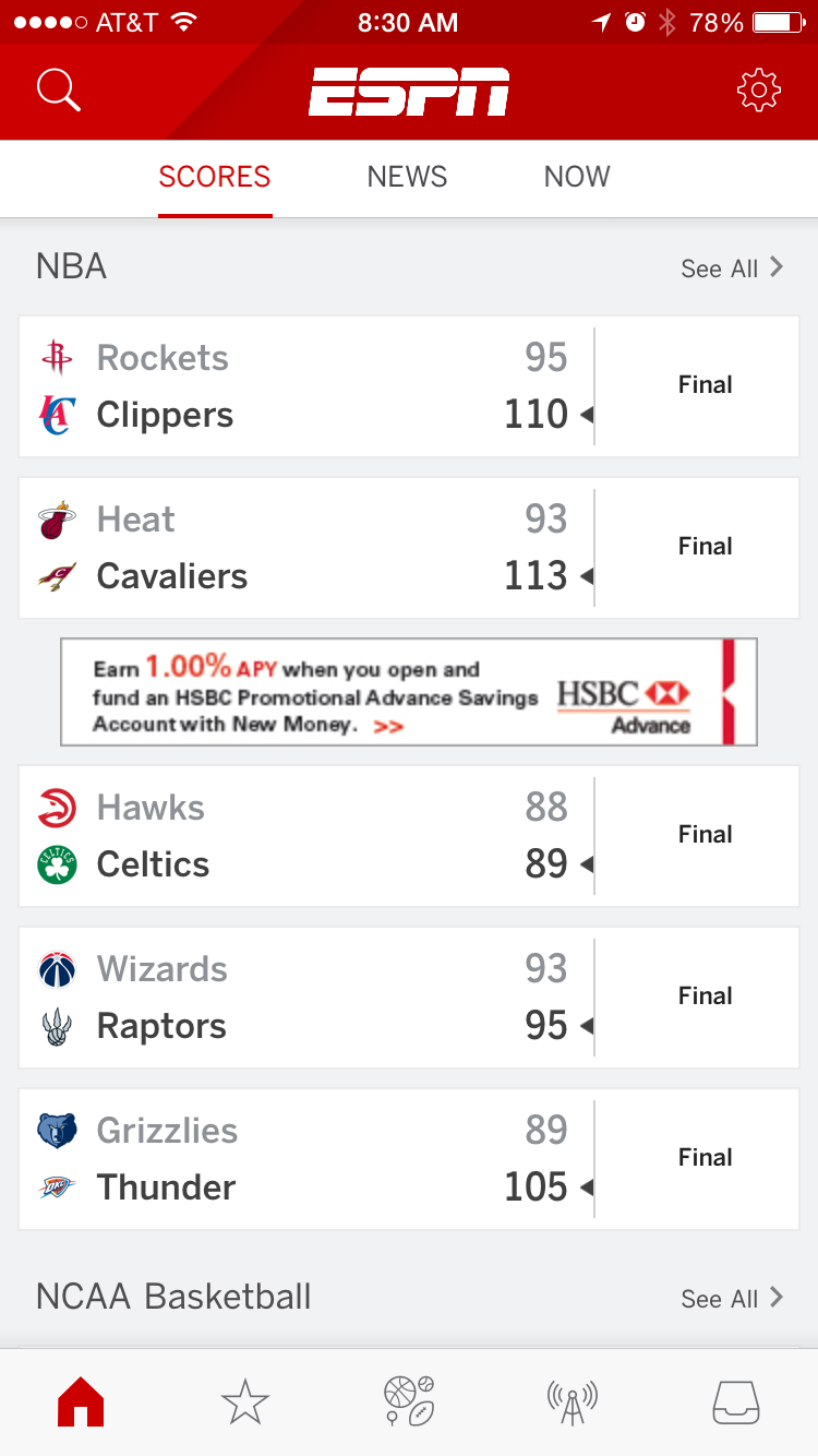 ESPN app overhauled w/ new look, iPhone 6/6+ & iPad support, more - 9to5Mac