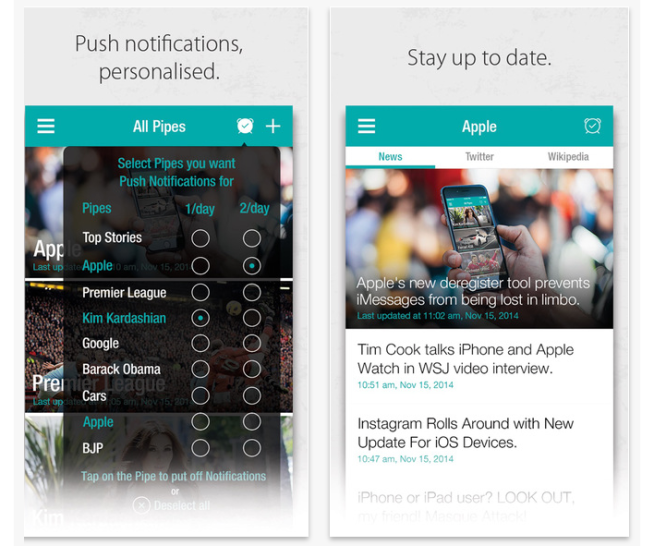 Personalized news feed app Pipes updated with new design, aggregated ...