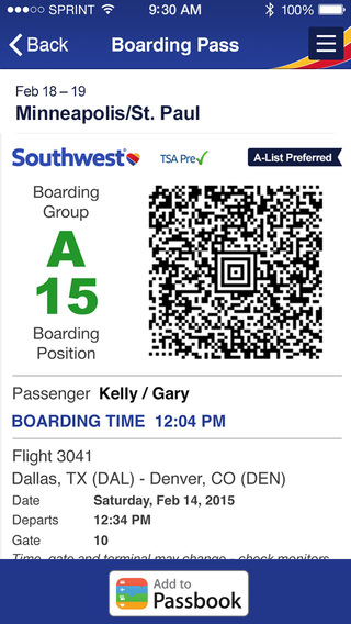 Southwest Airlines app for iOS updated with Passbook support - 9to5Mac