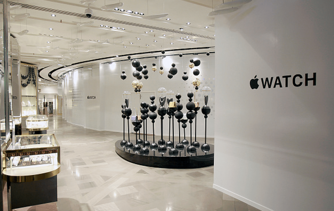 Apple announces grand opening for Apple Watch shops in department ...