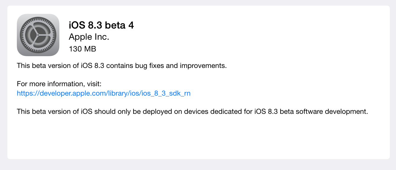 Apple seeds second public build of iOS 8.3 beta, fourth beta for developers - 9to5Mac