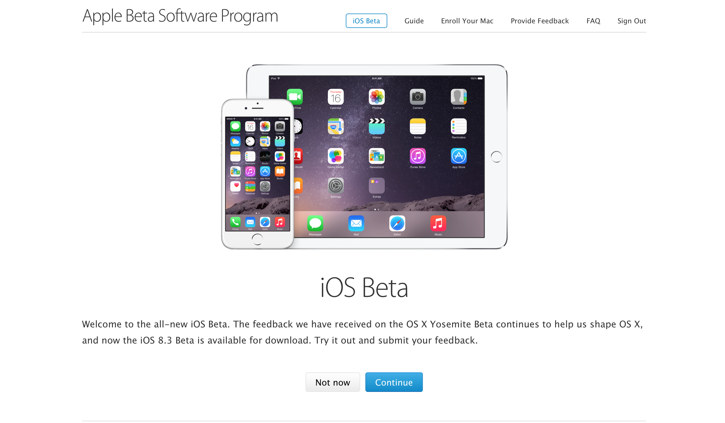 Apple releases iOS 8.3 Public Beta (build 12F5047f), Beta Program now ...