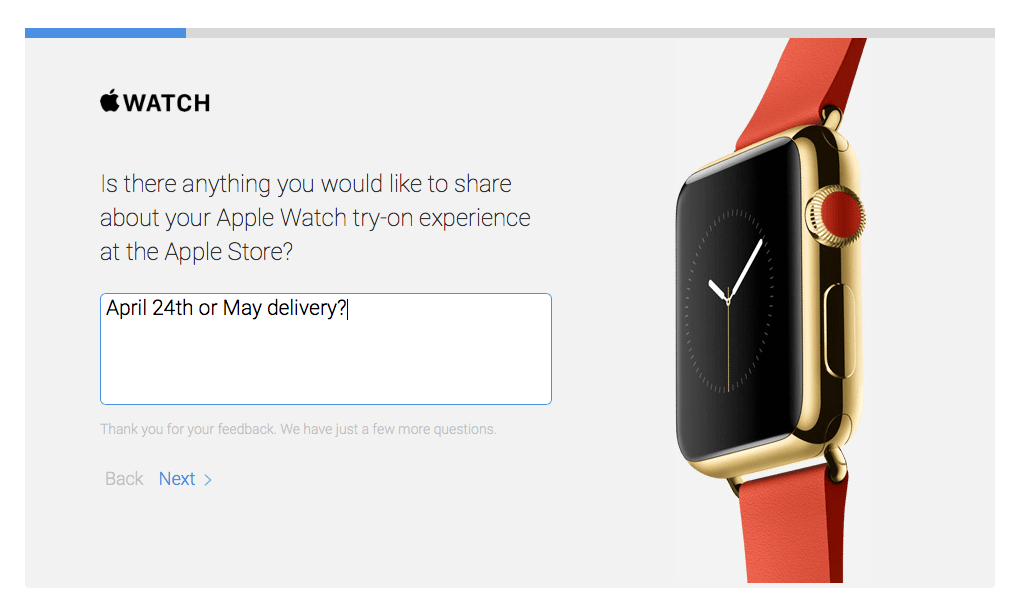 Apple surveys Apple Watch customers to see if try-on appointments lead ...