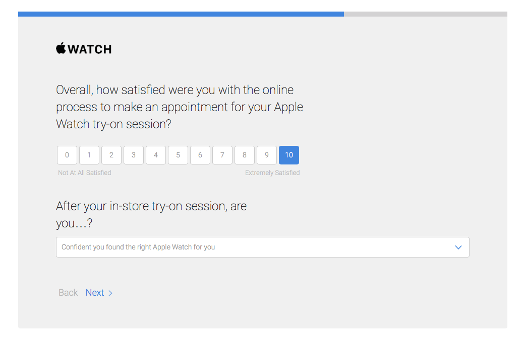 Apple surveys Apple Watch customers to see if try-on appointments lead ...