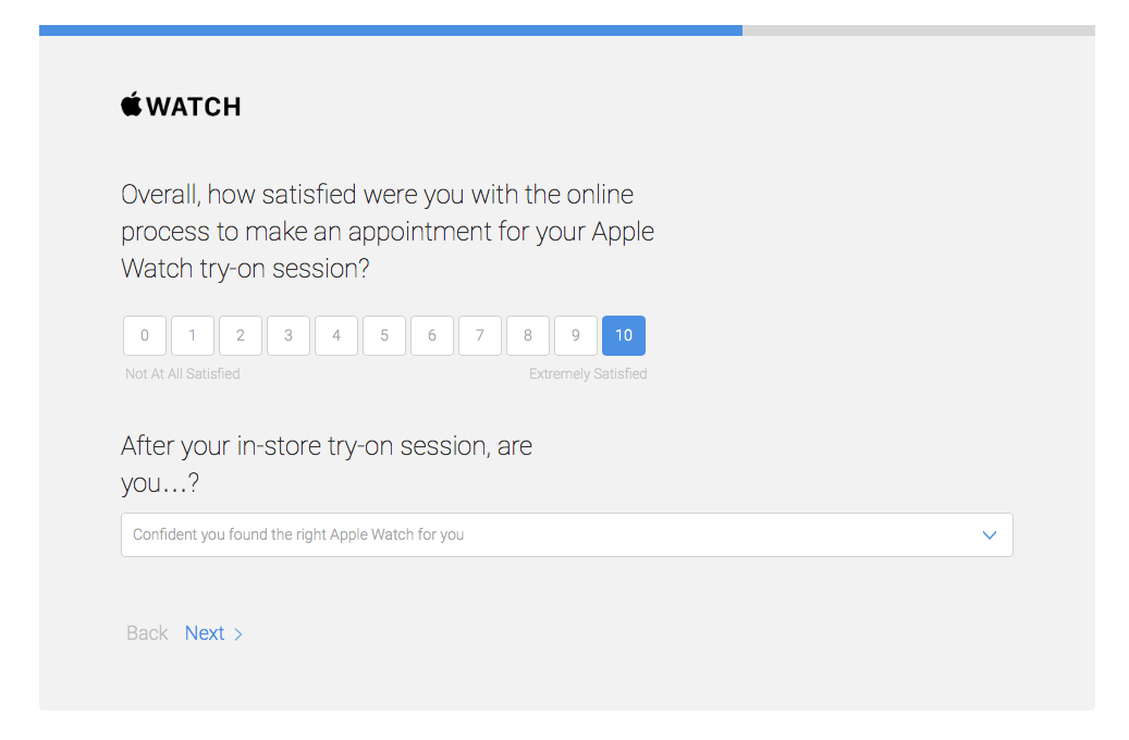 Apple surveys Apple Watch customers to see if try-on appointments lead ...