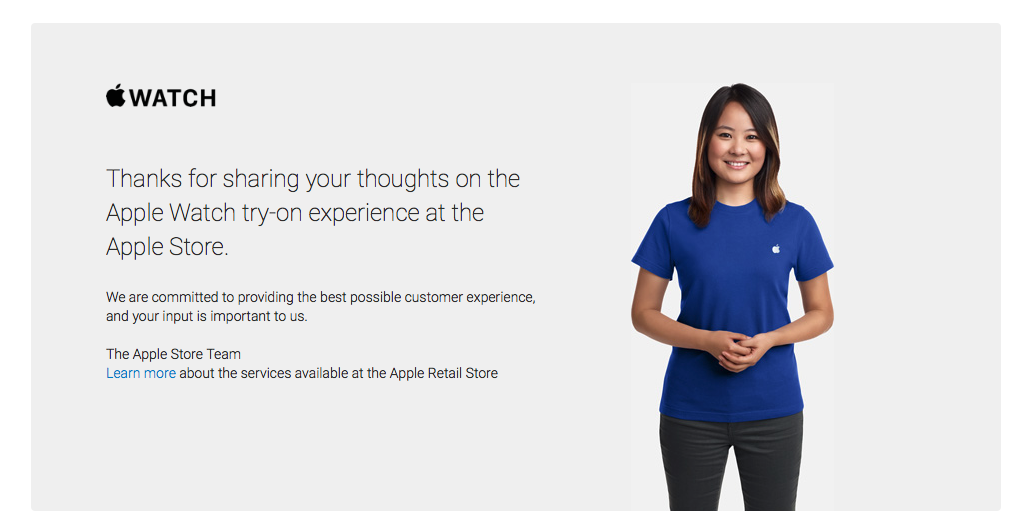 Apple surveys Apple Watch customers to see if try-on appointments lead ...