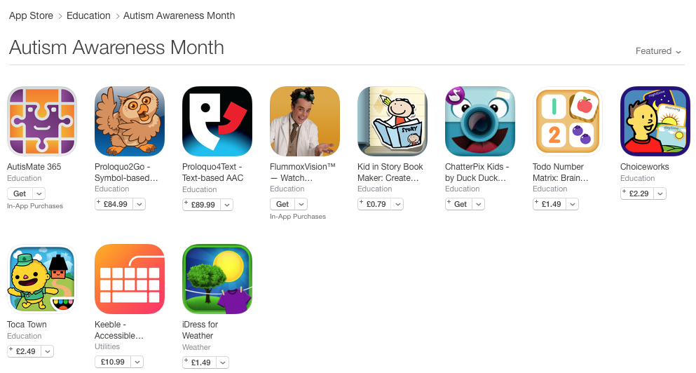 Apple highlights autism-related apps on World Autism Awareness Day ...