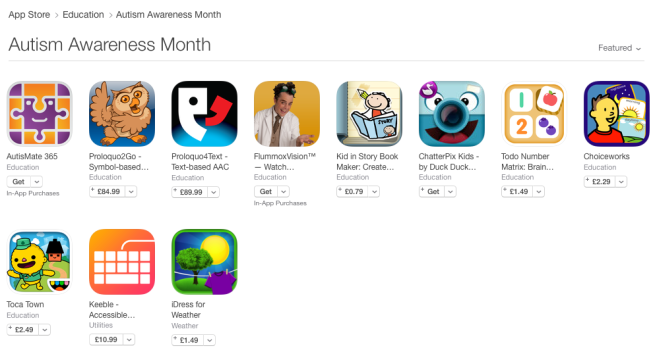Apple highlights autism-related apps on World Autism Awareness Day ...