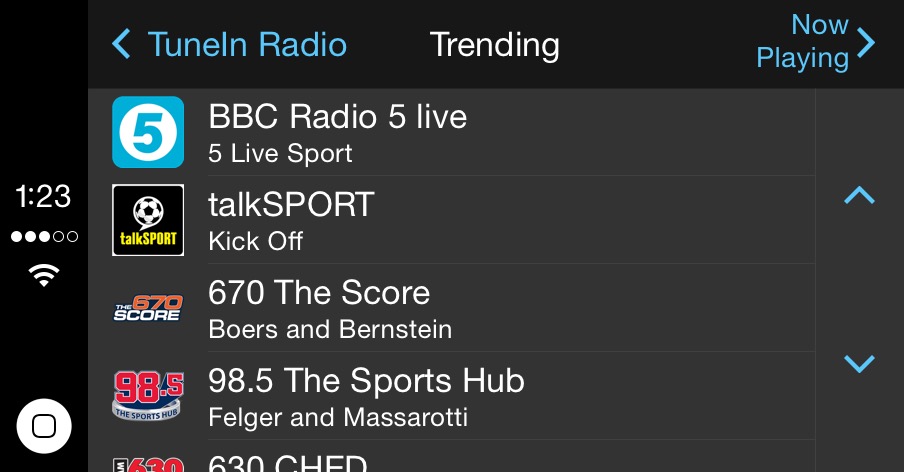 TuneIn Radio adds real radio stations to CarPlay + Apple Watch controls ...