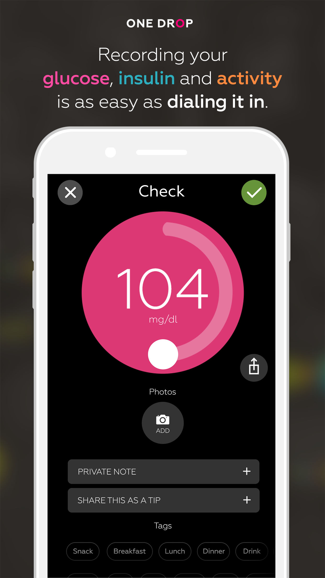 One Drop for iPhone & Apple Watch is a dashboard & community for ...