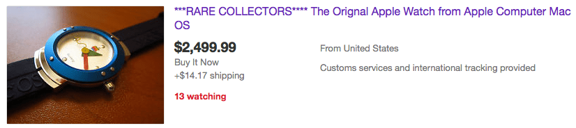 eBay scalpers out in force within minutes of Apple Watch selling out ...