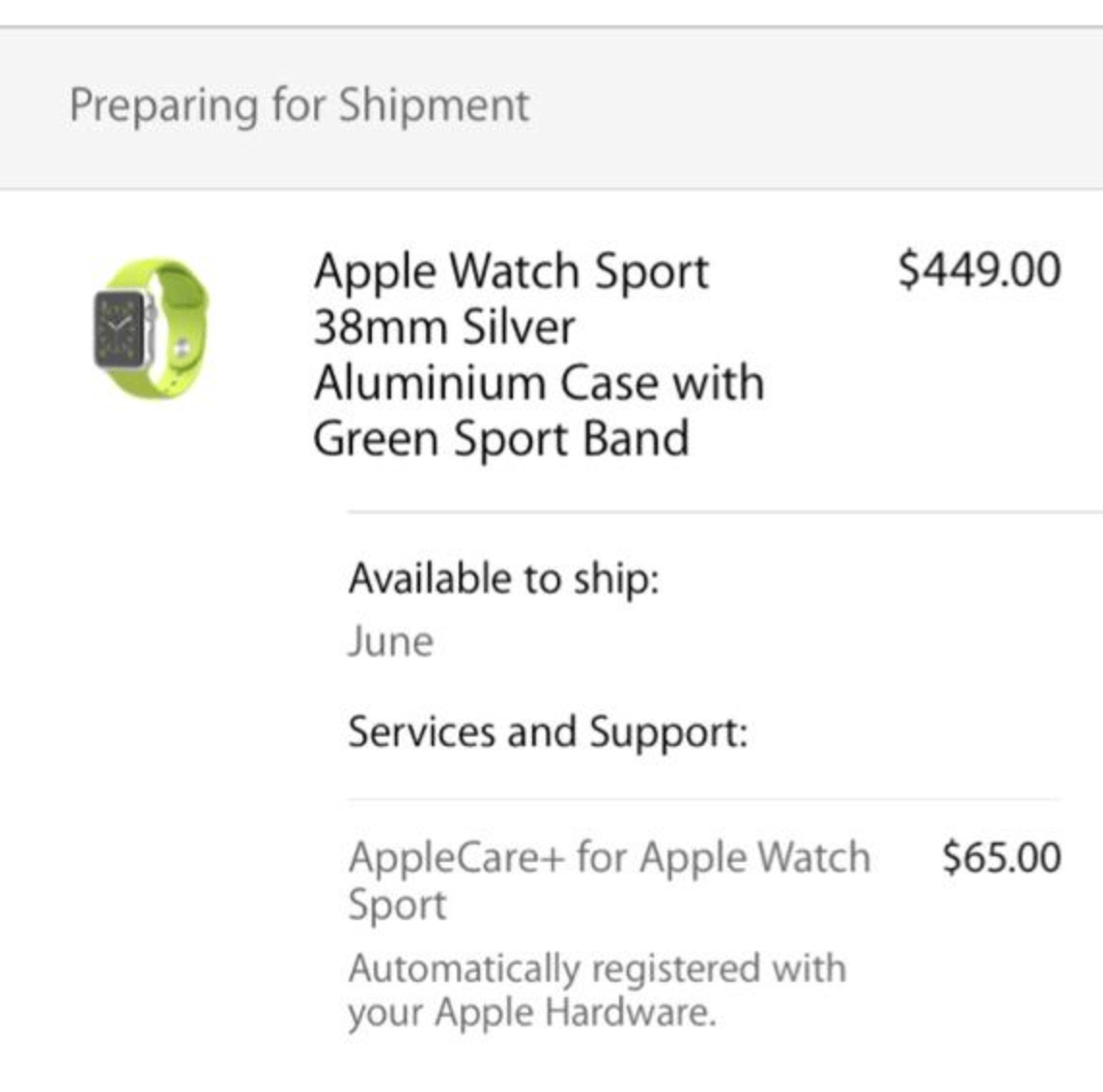 Apple Watch orders with May & June ship dates being charged, preparing ...