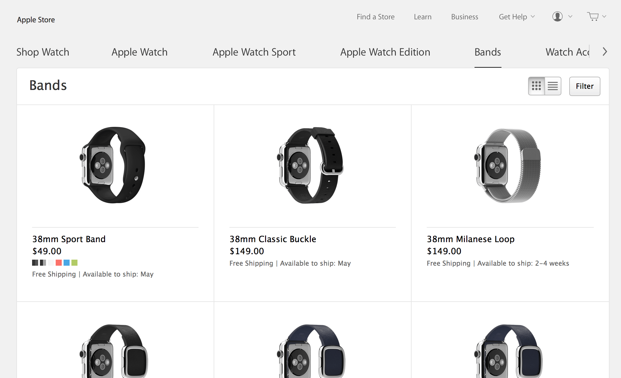 Apple revamps Apple Watch Bands website to make selecting bands easier ...