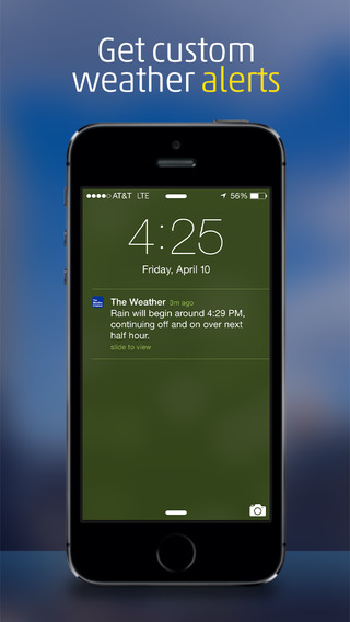 The Weather Channel brings real-time alerts for rain, snow, & lightning ...