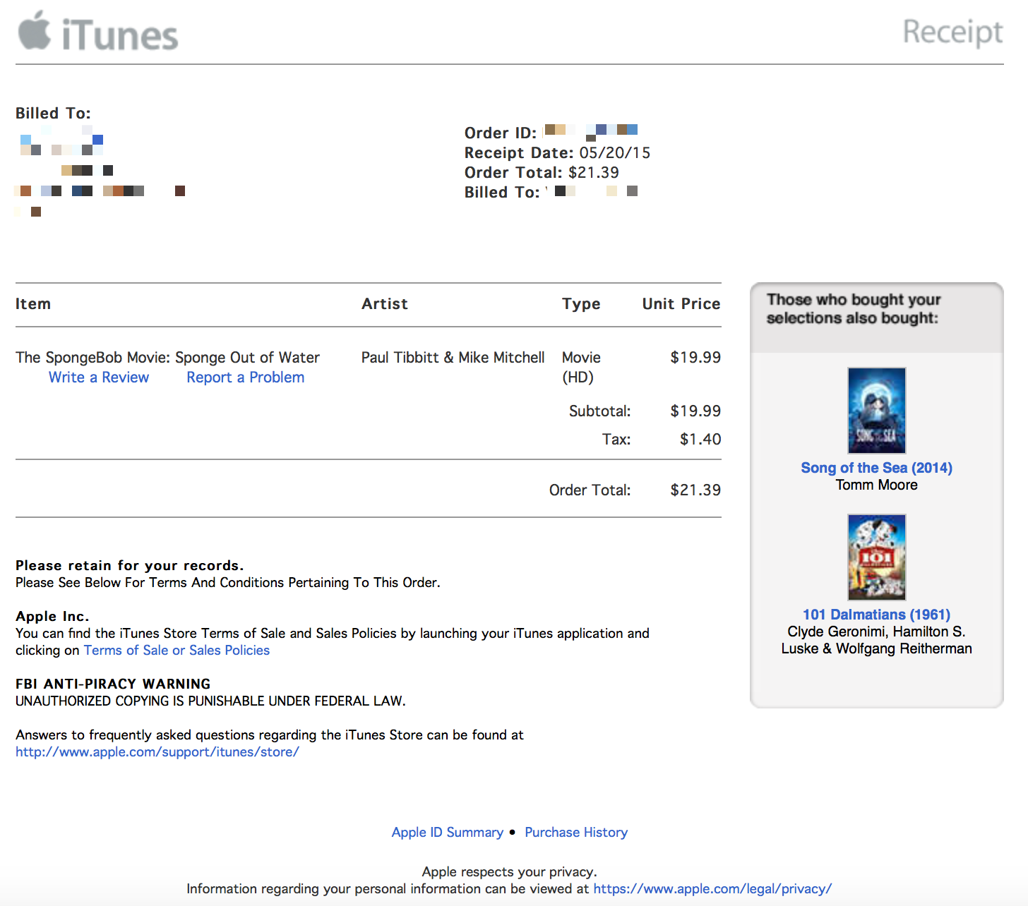 Apple refreshes iTunes receipts with a new design, 'purchased from ...