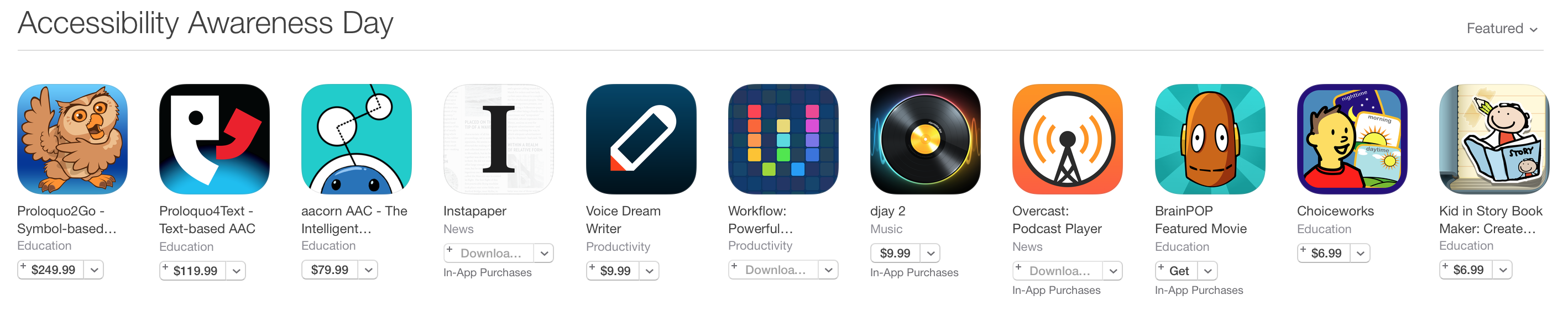 Apple promotes Accessibility Awareness Day with curated app section ...