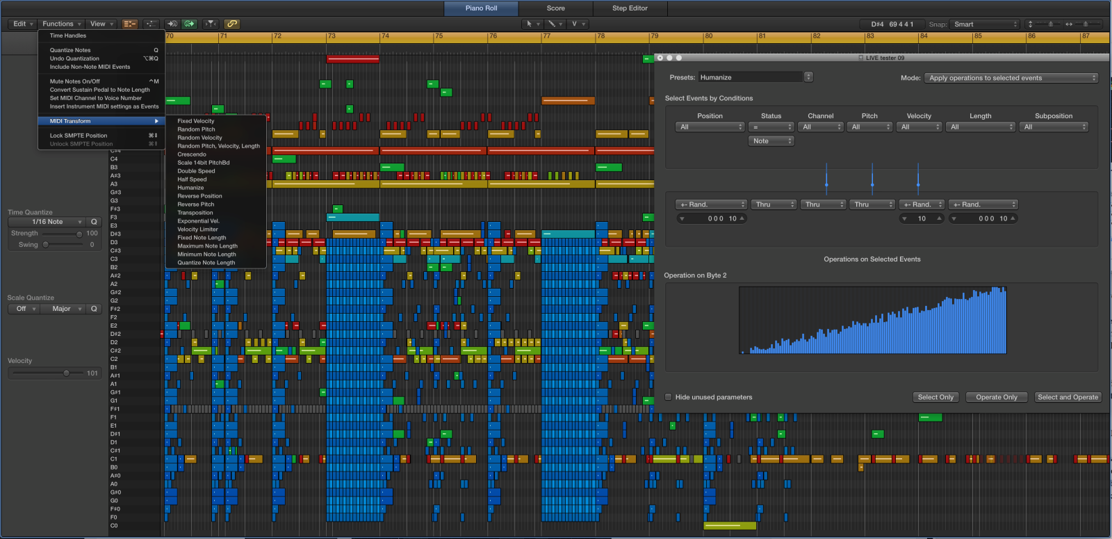 The Logic Pros Automate Tedious Midi Edits Into A Single Click With Logics Transform Feature