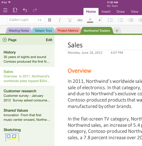 Microsoft's OneNote iOS app goes universal, bringing Notification ...