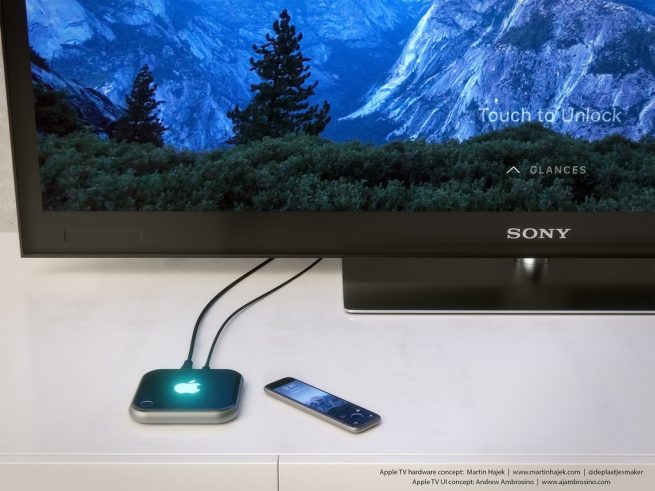 Designers render beautiful future Apple TV using Apple Watch, iPhone 6 ...