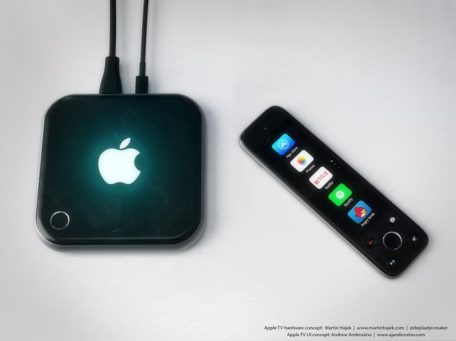 Designers render beautiful future Apple TV using Apple Watch, iPhone 6 ...