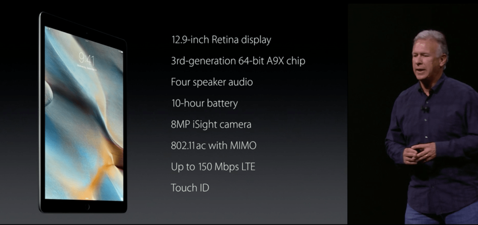 Apple previews long-awaited, larger iPad Pro: 12.9-inch display, A9X ...