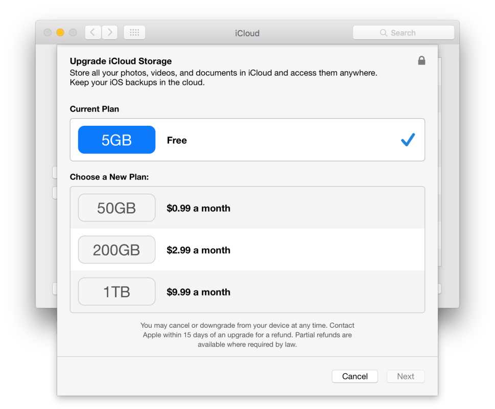 New iCloud Storage tiers now active, get 50 GB space for $0.99 per month - 9to5Mac