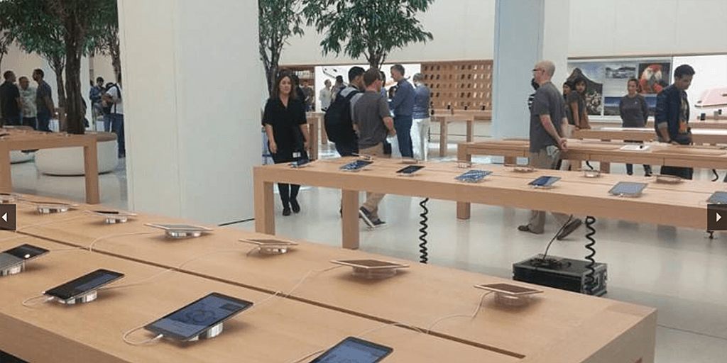 A look inside what's reported to be the world's largest Apple Store, in ...