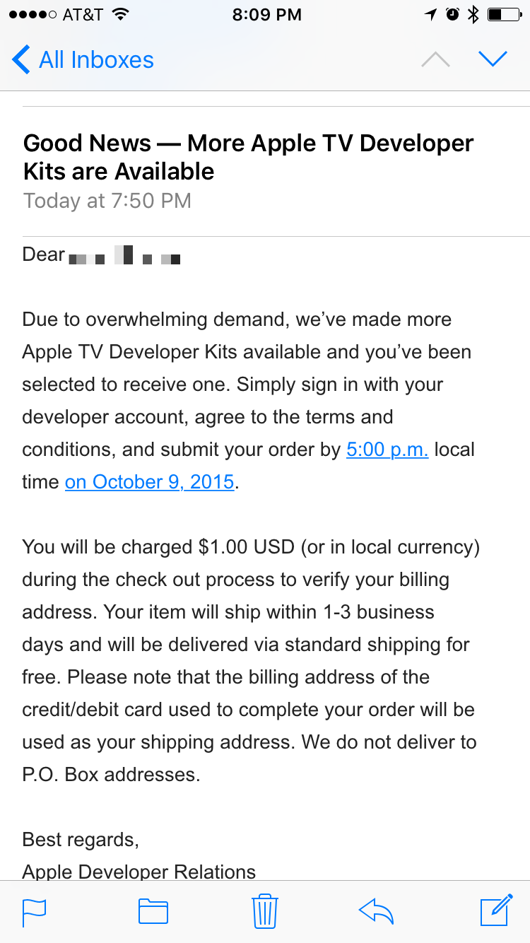 New wave of Apple TV Developer Kits opens up ahead of late October ...