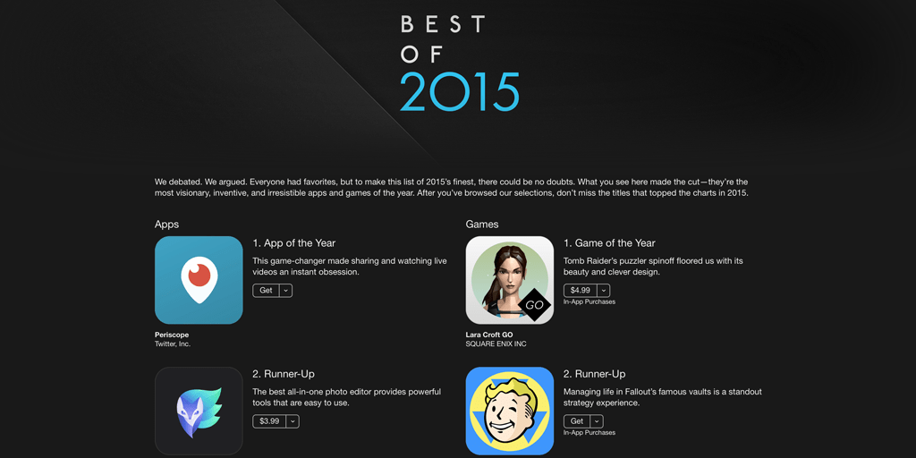 Apple names its iPhone Apps of the Year, shares bestsellers across all ...
