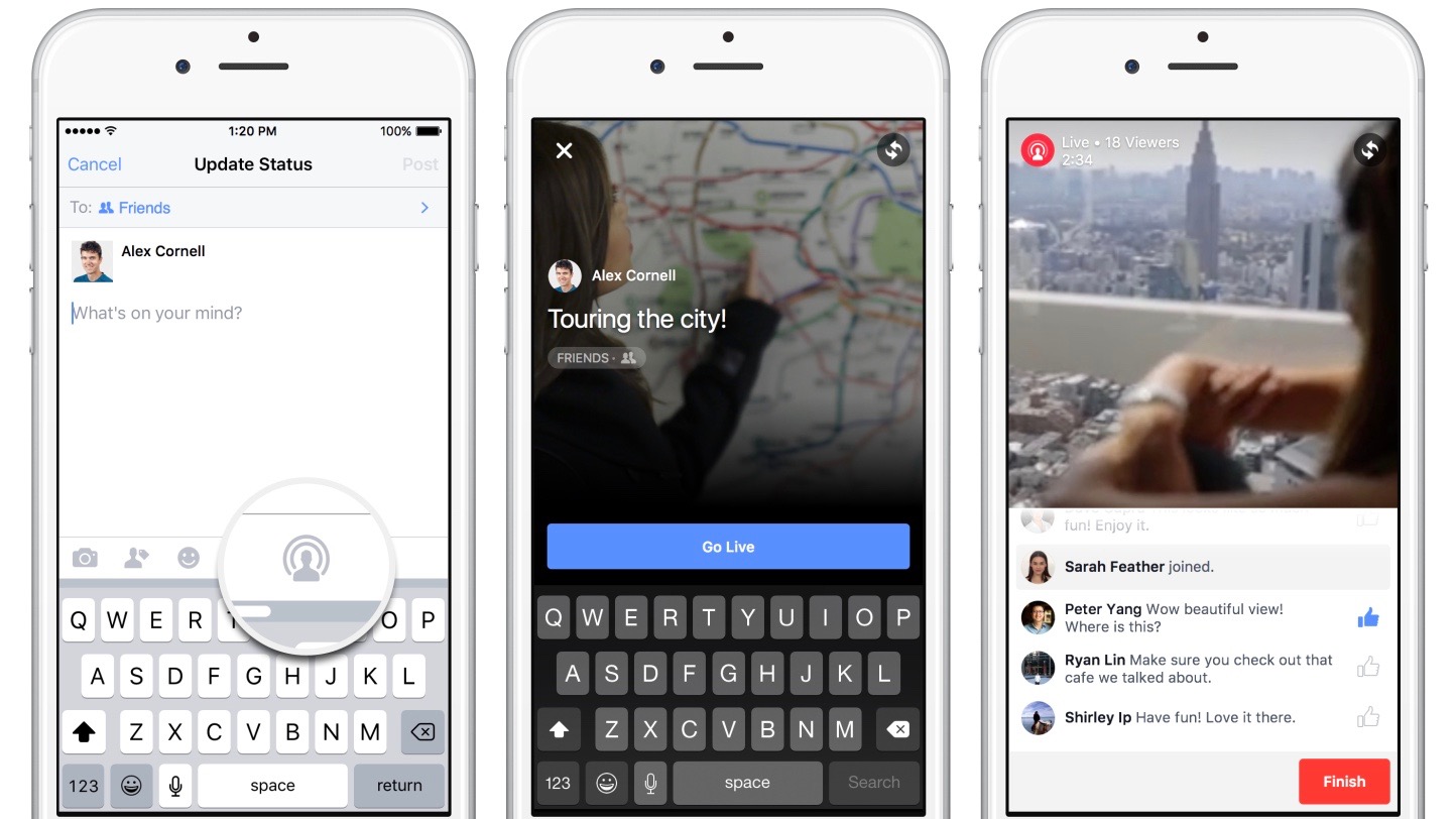 Facebook opening Periscope-like video broadcasting to all US iPhone ...