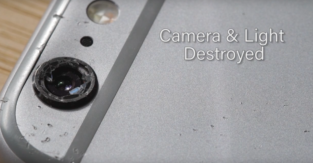 iPhone 6s Plus run over 17 times by cars and trucks .... and lives to ...